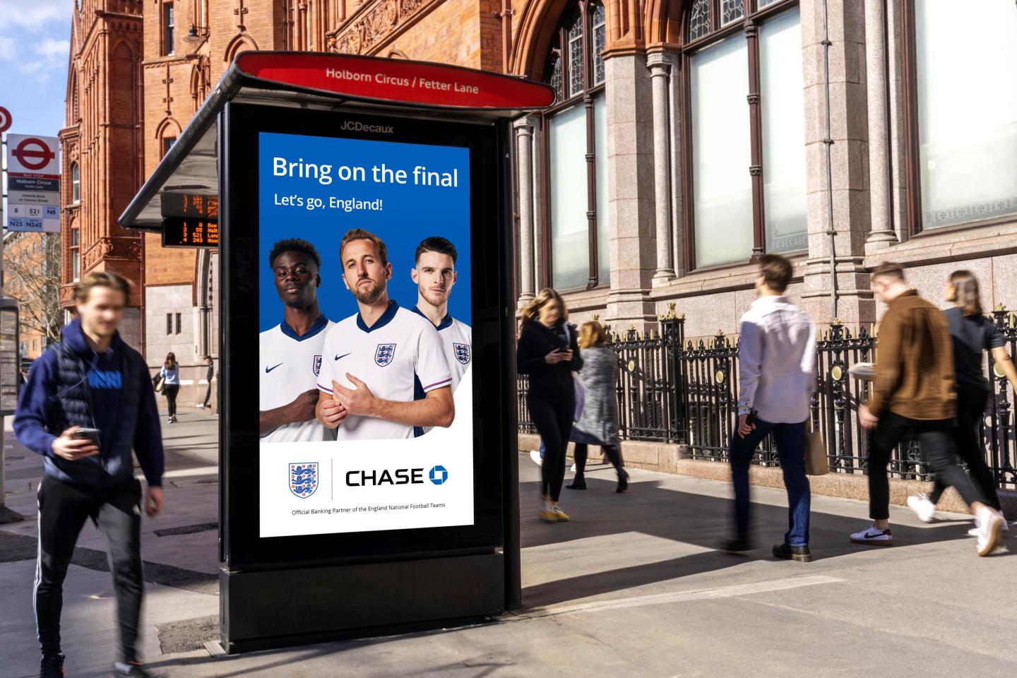 Chase and JCDecaux generate excitement for the Euros with programmatic campaign | JCDecaux UK